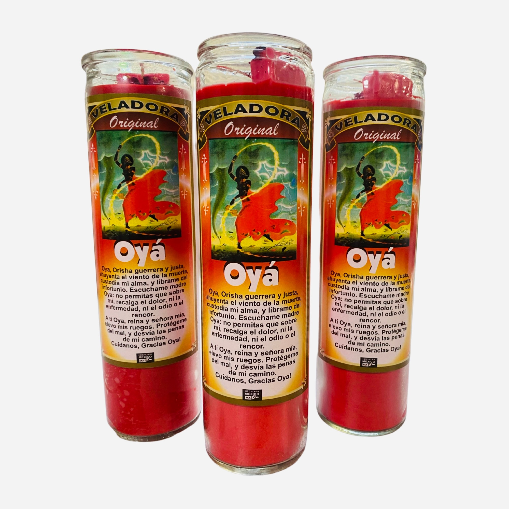 Oya Orisha Ritual Candle, Oya Orisha Veladora Preparada. Red Candle - Etsy