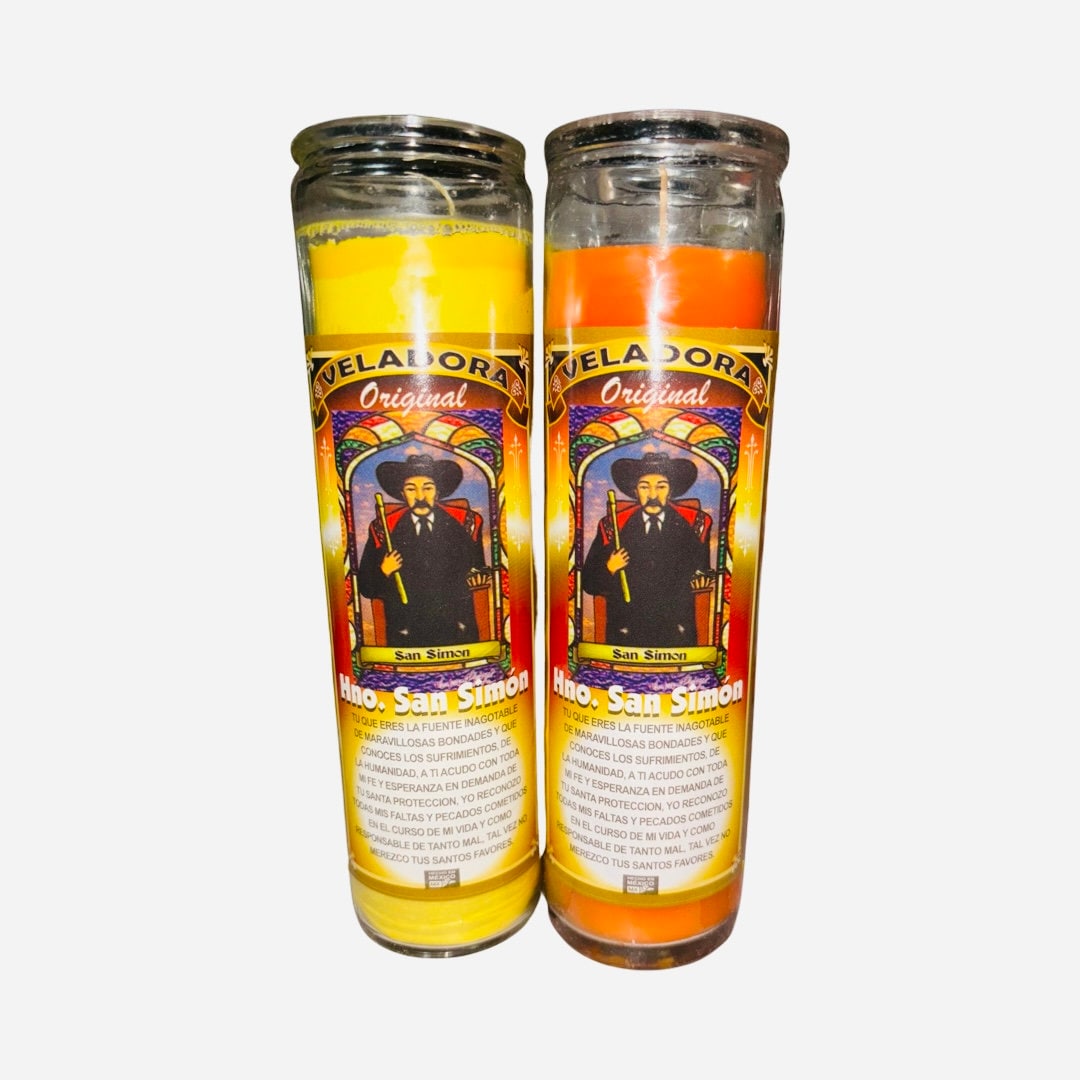2x- HERMANO SAN SIMON Veladora - Saint Simon Fixed Candle - Etsy