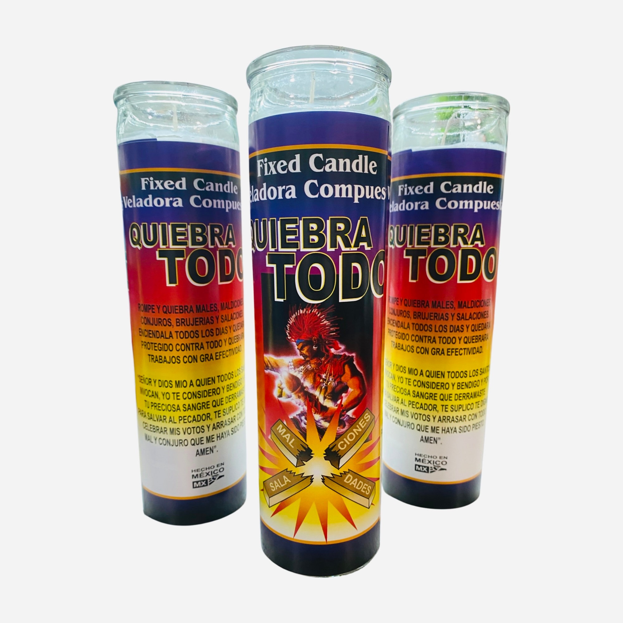 Quiebra Todo Veladora Para Limpias, Destroy Everything Candle to Brake ...