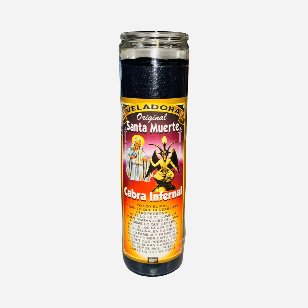 Santa Muerte Cabra Infernal Baphomet Veladora - Holy Death Baphomet ...