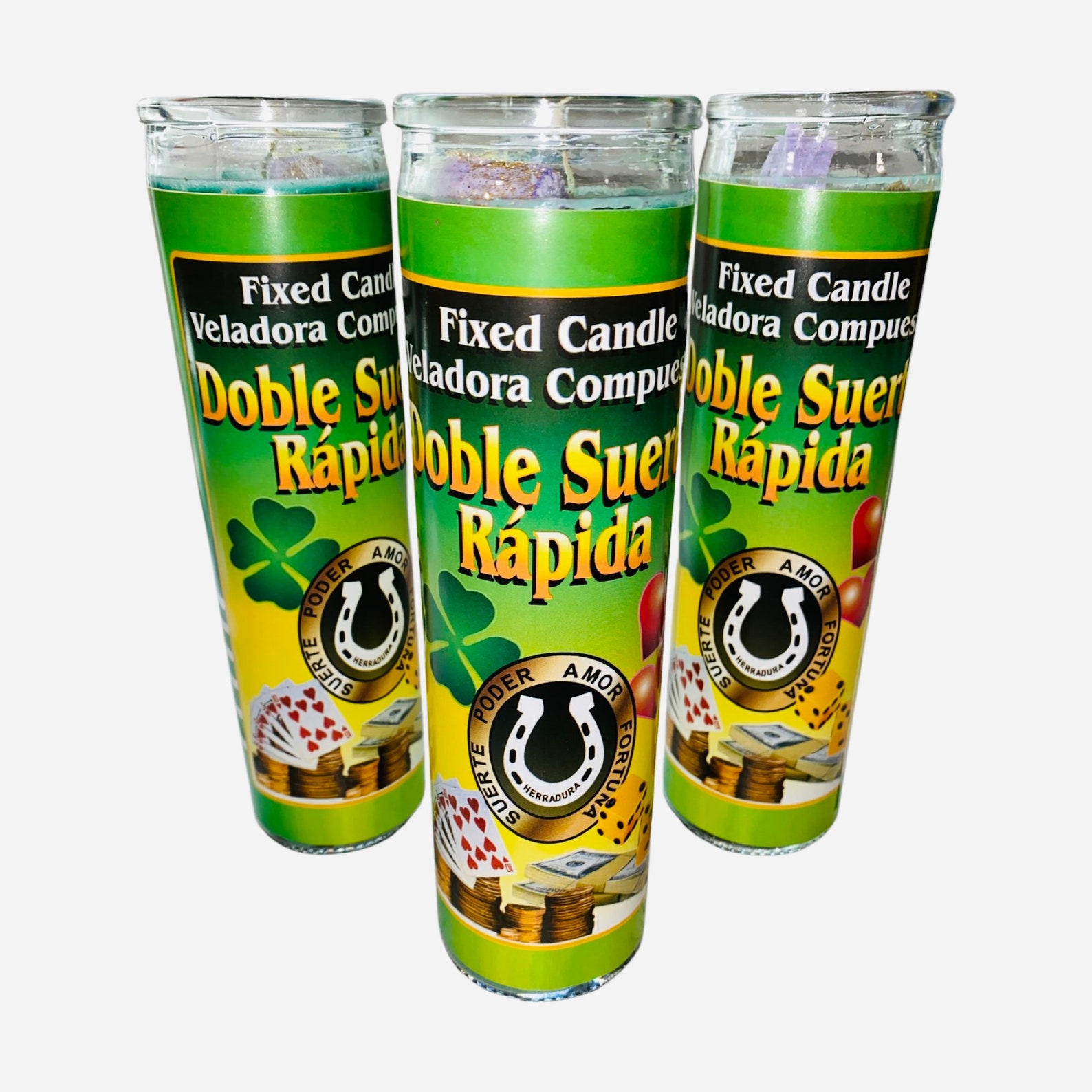 Doble Suerte Rapida Veladora Double Fast Luck Fixed Candle - Etsy