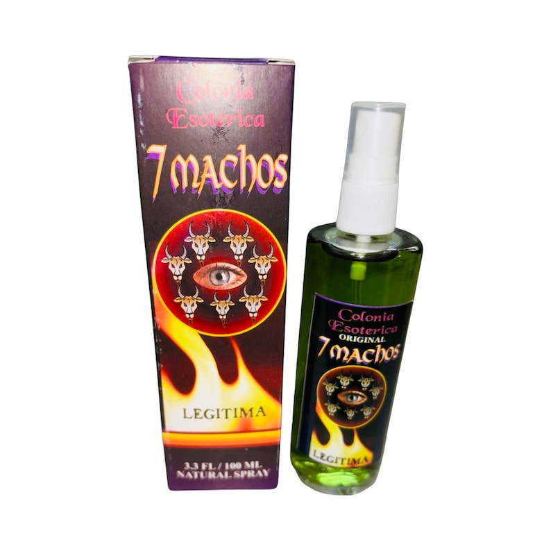 7 MACHOS Perfume Colonia Esoterica 7 MALES Cologne for Good Luck, Buena ...