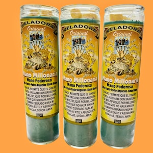 Mano Millonaria Mano Poderosa Veladora Preparada Para Triunfo, Dinero Y ...