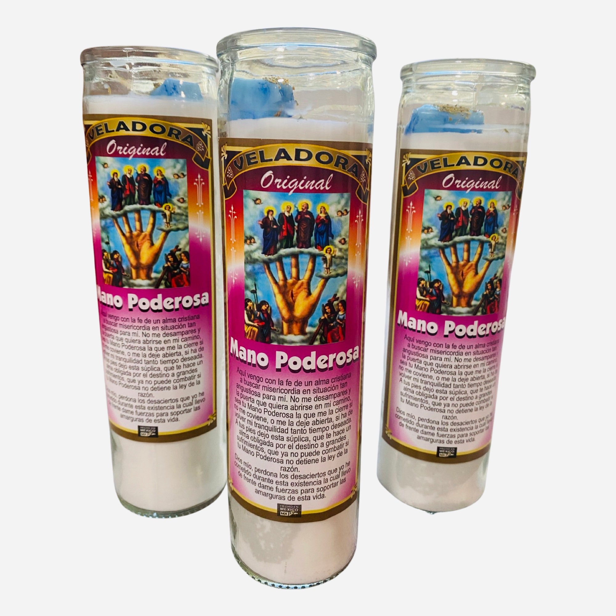 2x Set Mano Poderosa Veladora Preparada, Powerful Hand of God Candle - Etsy