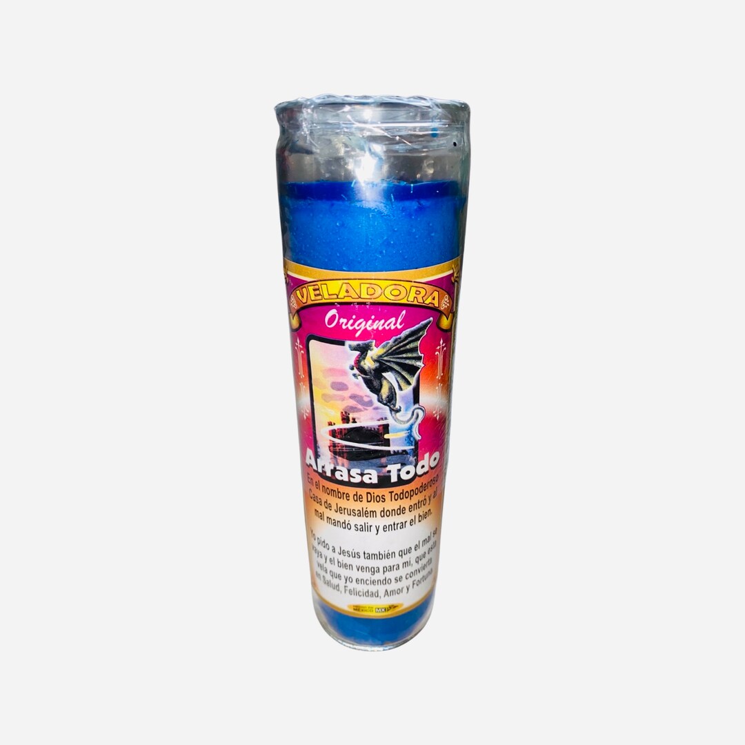 ARRASA TODO VELADORA Para Limpias , Retira Brujerias Contra Hechizos ...