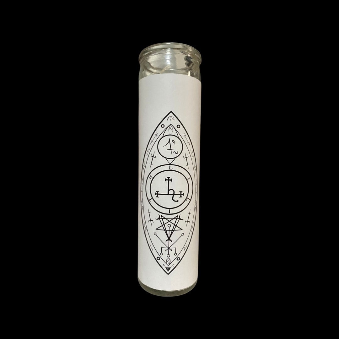 The Grand Seal of Lilith White Candle, Sigil of Lilith Devotional ...