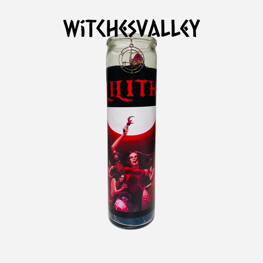 LILITH GODDESS CANDLE With Sigil Fixed Candle. Lilith Veladora Con ...