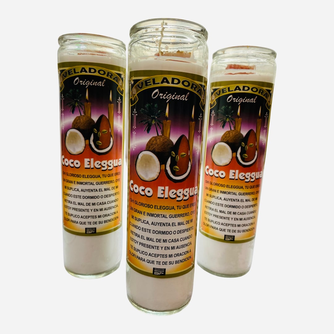 Coco Elegua Veladora, Coconut Elegua Fixed Candle. - Etsy