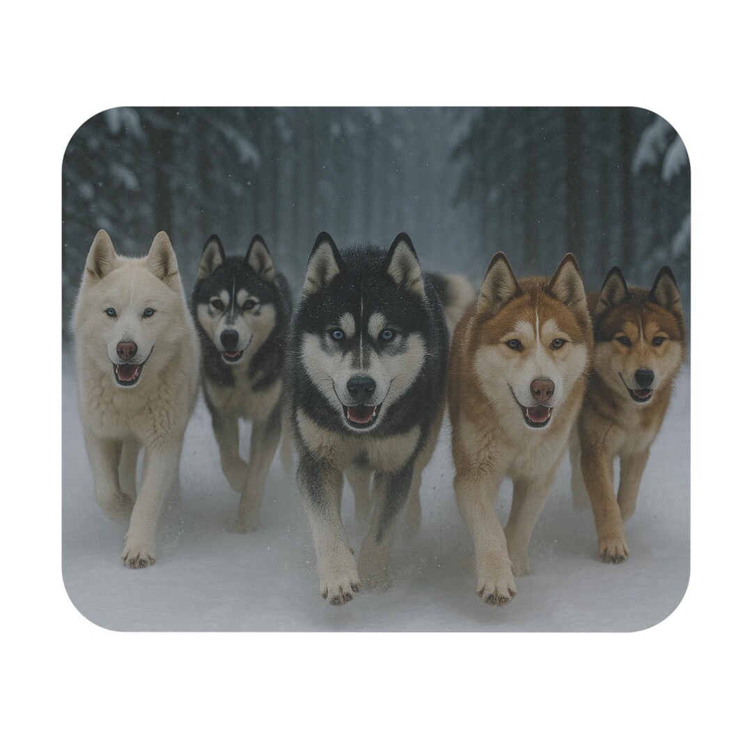Husky Mouse Pad: Trendy Pet-themed Desk Accessory - Etsy