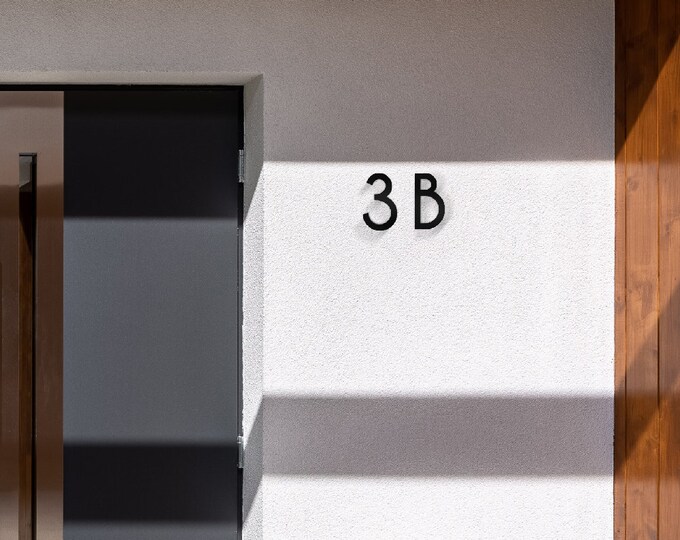 Modern house numbers and home decor letters by LetterCut on Etsy