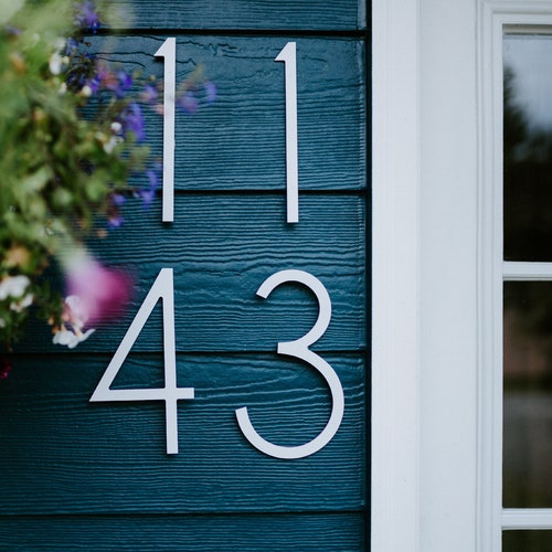 5 Inch THIN MODERN White House Numbers and Letters - Etsy