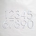 THIN MODERN White House Numbers for large Address Numbers | Etsy