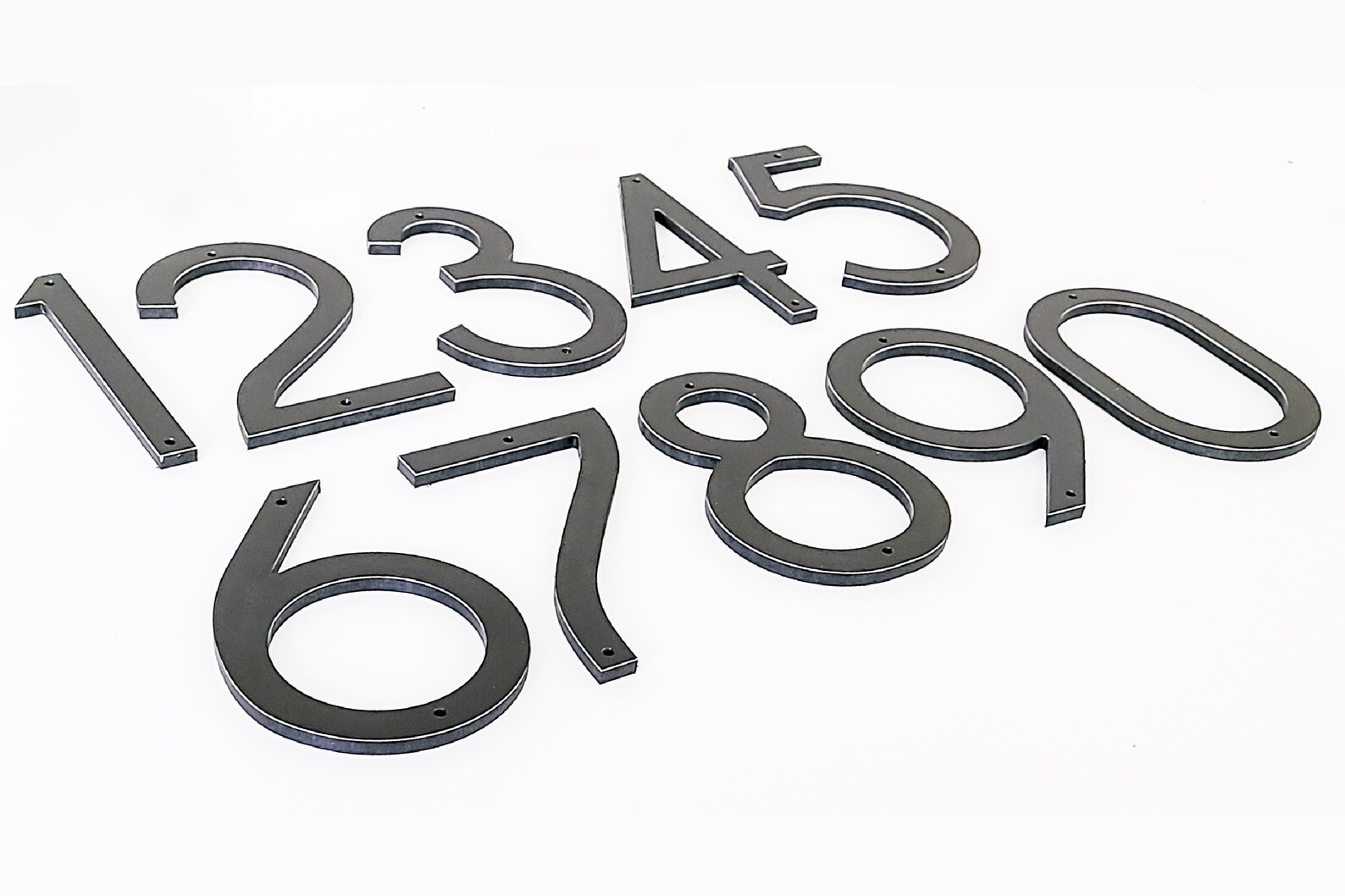 Large Modern Black House Numbers 8 Inch 12 Inch Address - Etsy