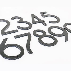 Large Modern Black House Numbers 8 Inch 12 Inch Address - Etsy