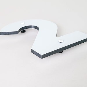 5 Inch White BOLD RETRO House Numbers for Modern Home Address Signs - Etsy