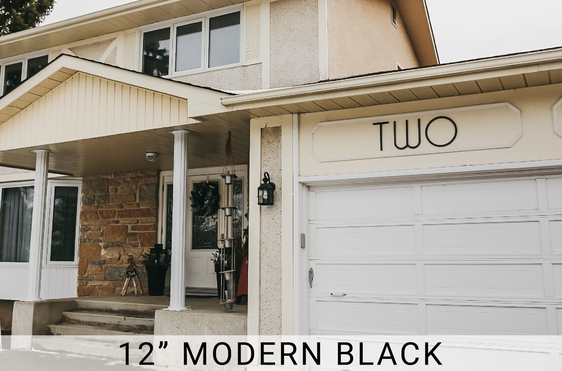 Large Modern Black House Numbers 8 Inch 12 Inch Address - Etsy Canada