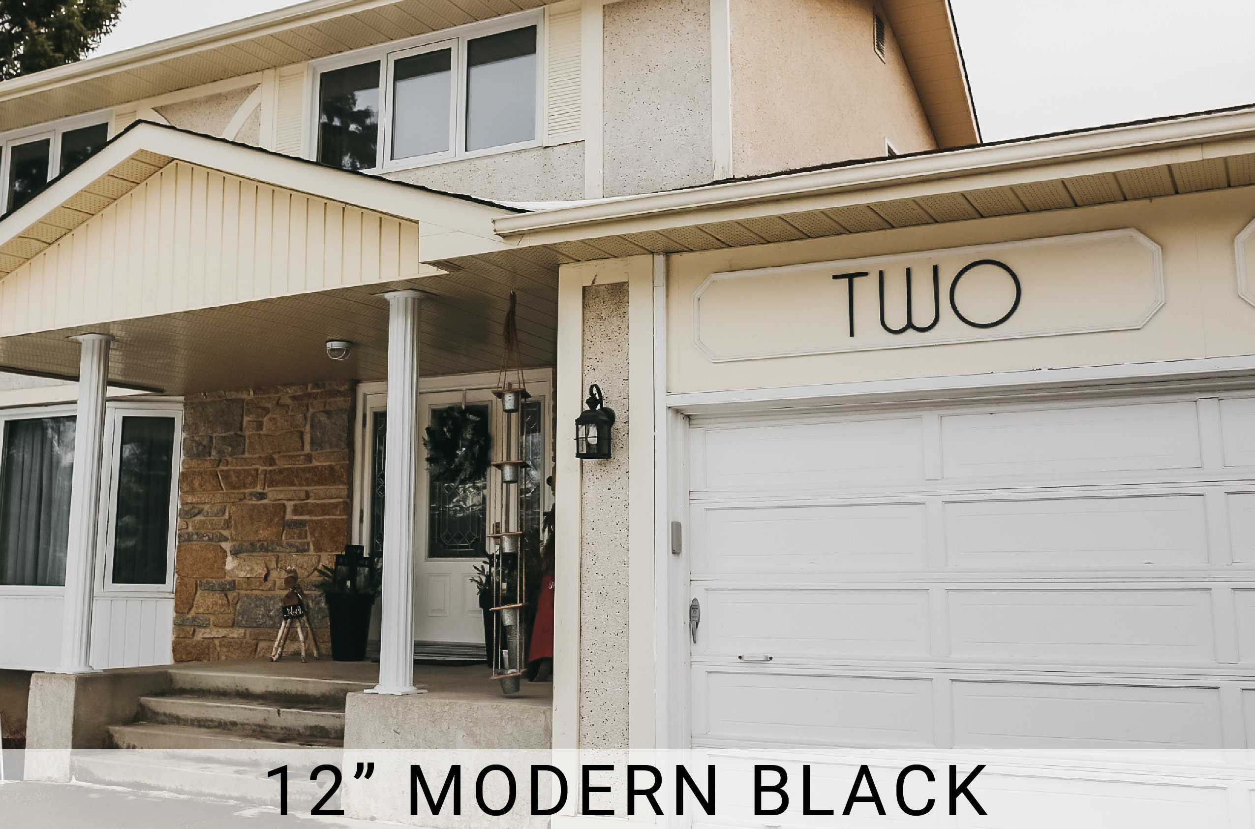 THIN MODERN Black Sign Letters for Street Address Signs and - Etsy Canada