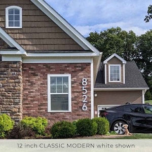 CLASSIC MODERN White House Numbers and Letters for Address, 8 and 12 ...