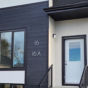 8 Inch THIN MODERN House Numbers and Letters for a Personalized ...