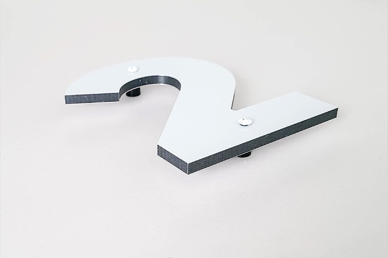 Bold White House Numbers 8 Inch 12 Inch Modern Address | Etsy Canada