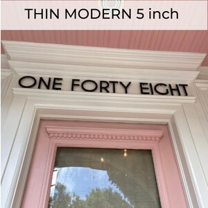 THIN MODERN Black Sign Letters for Street Address Signs and - Etsy