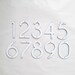 THIN MODERN White House Numbers 8 Inch 12 Inch Front Door - Etsy Canada
