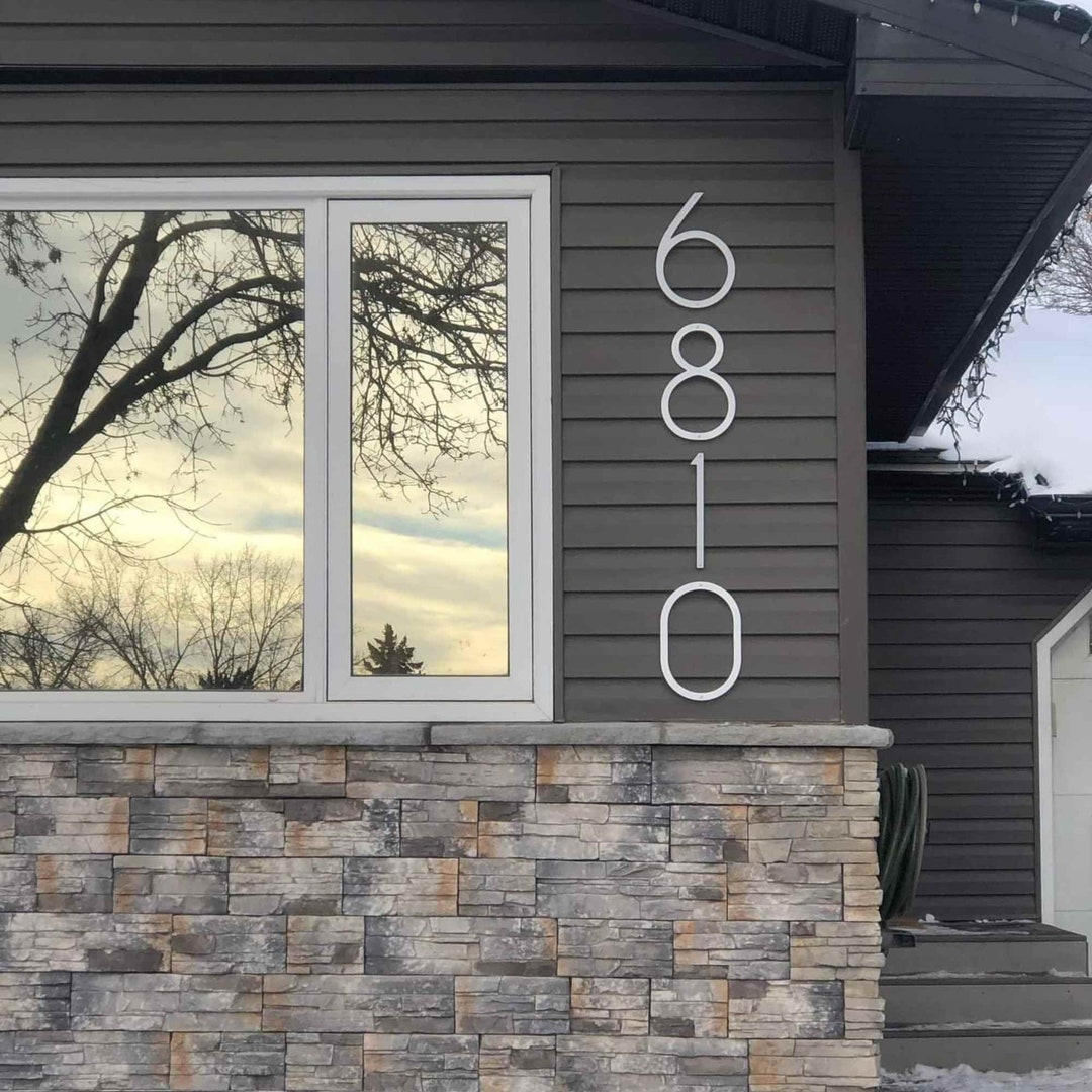 THIN MODERN White House Numbers, 8 Inch, 12 Inch, Front Door Numbers - Etsy