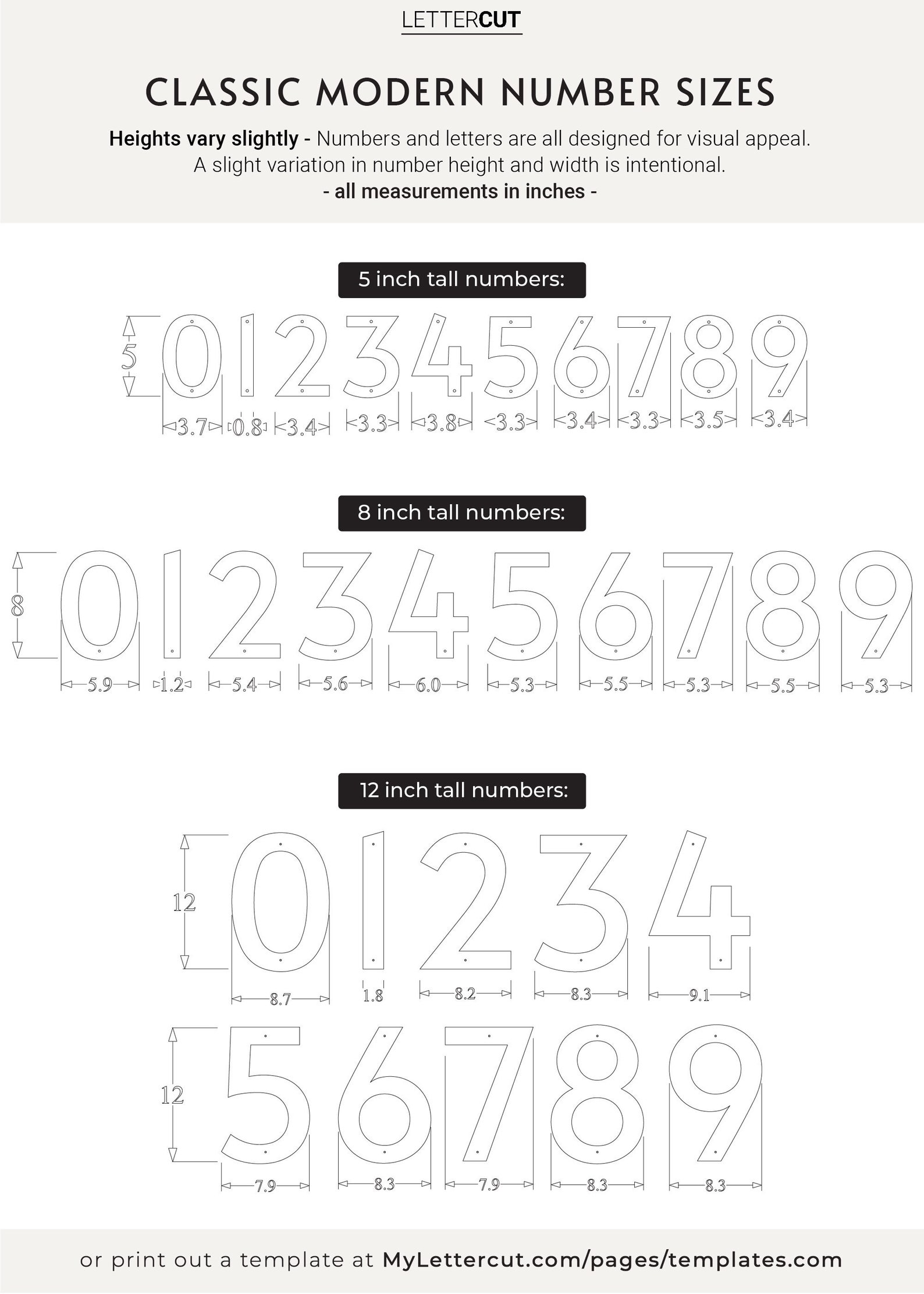 CLASSIC MODERN House Numbers 5 Inch Address Numbers and - Etsy Canada