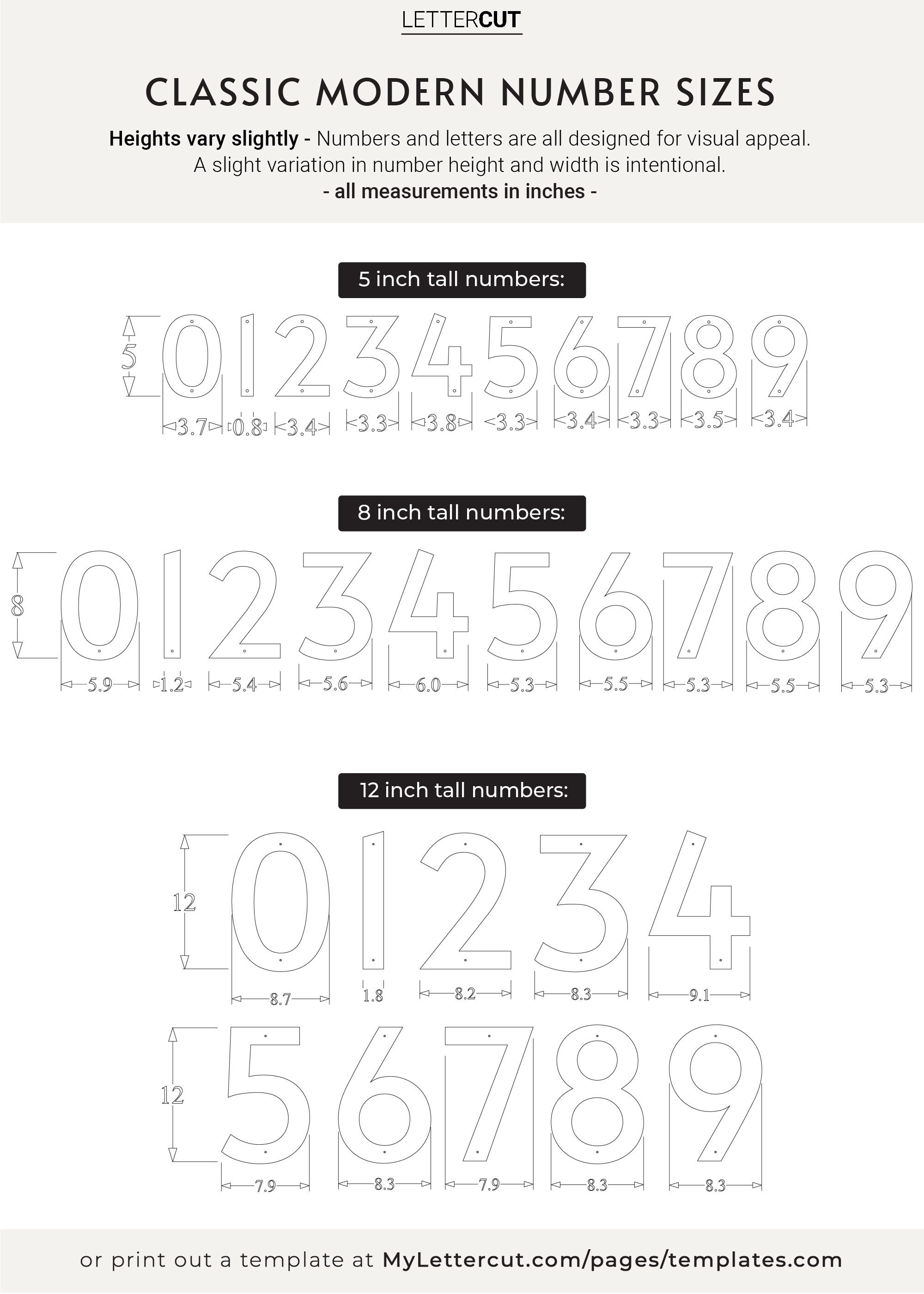 CLASSIC MODERN House Numbers 5 Inch Address Numbers and - Etsy Canada