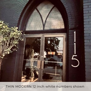 THIN MODERN White House Numbers for Large Address Numbers - Etsy