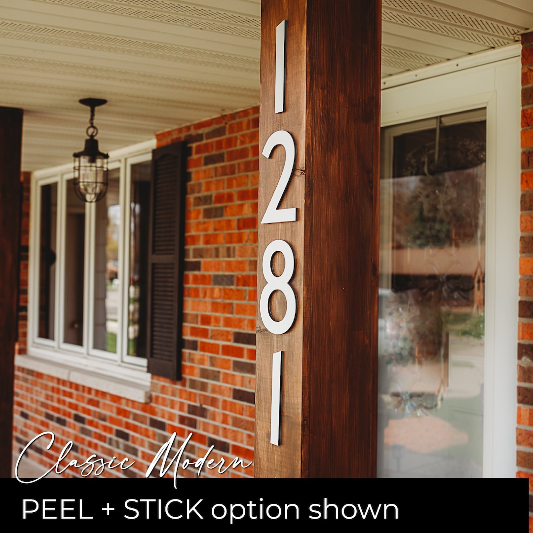 CLASSIC MODERN White House Numbers and Letters for Address 8 - Etsy Canada
