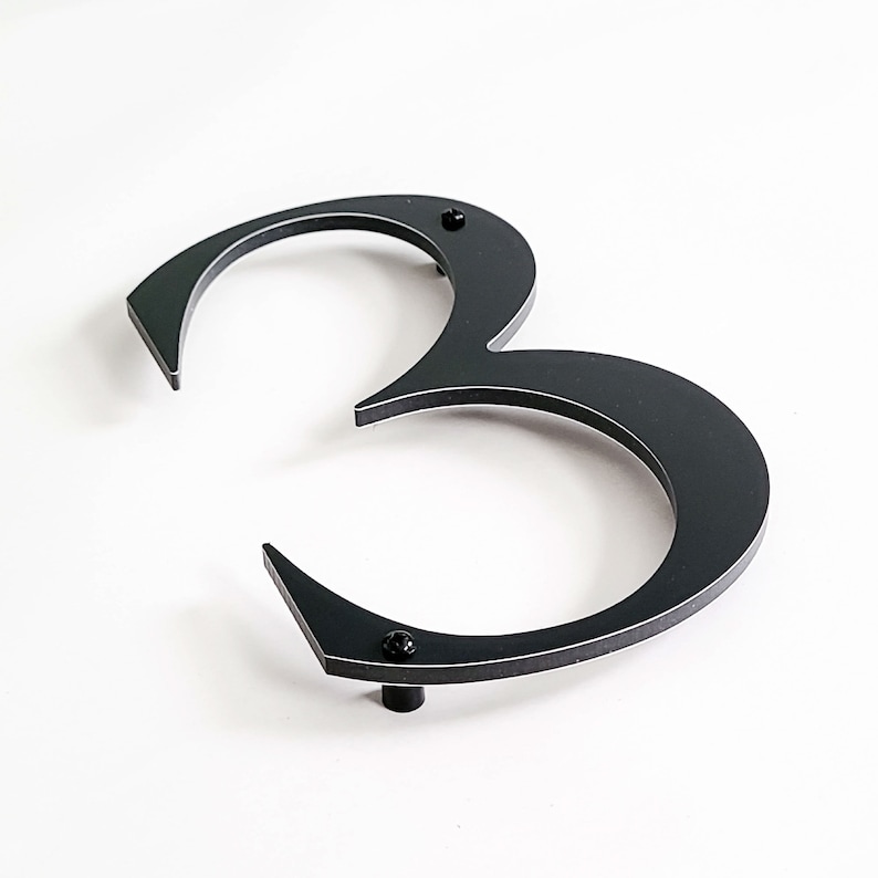 ROMAN SERIF Black Sign Letters for Street Address Signs and House ...