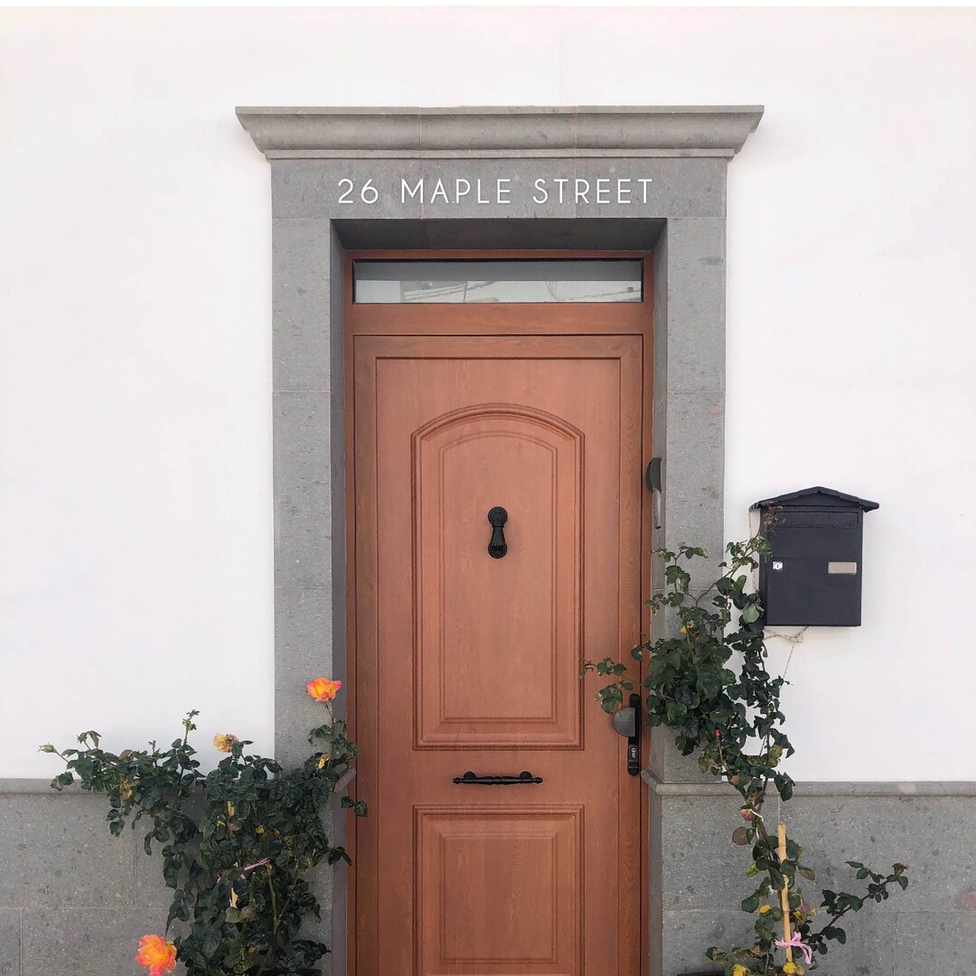 THIN MODERN White Sign Letters for Street Address Signs and House ...