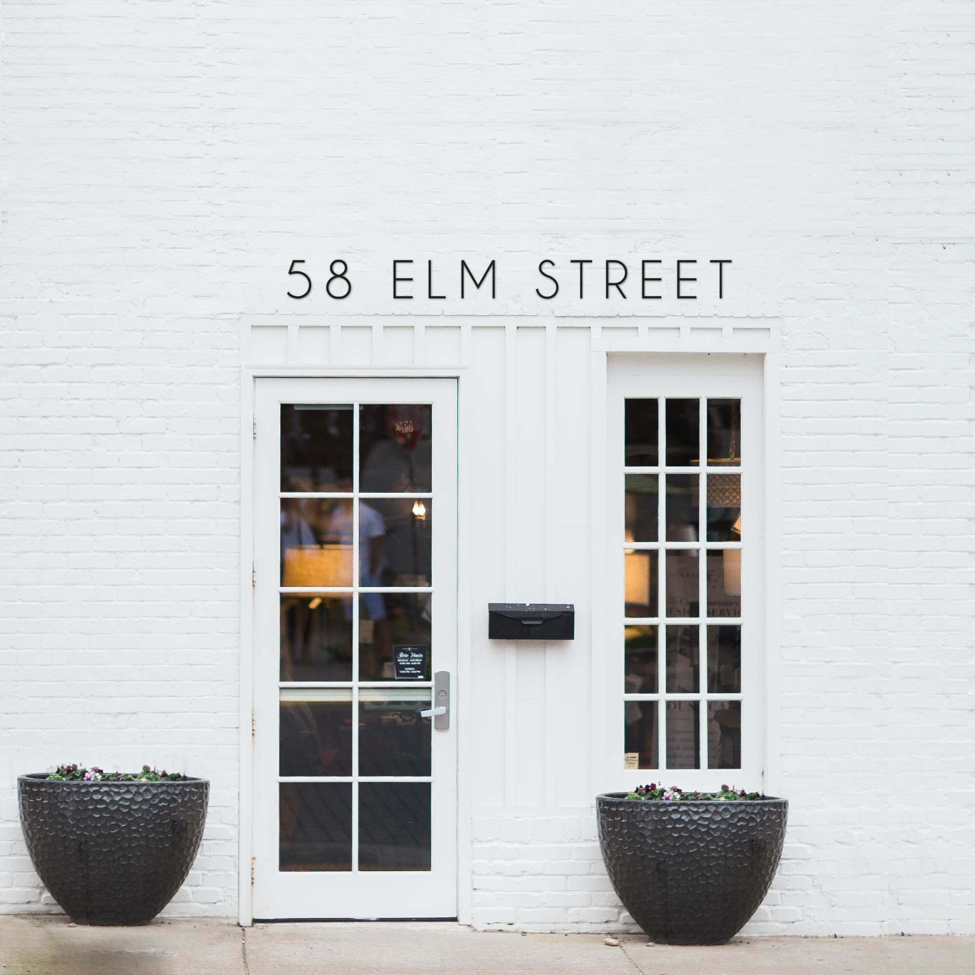 THIN MODERN Black Sign Letters for Street Address Signs and - Etsy Canada