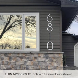 THIN MODERN White House Numbers for Large Address Numbers - Etsy