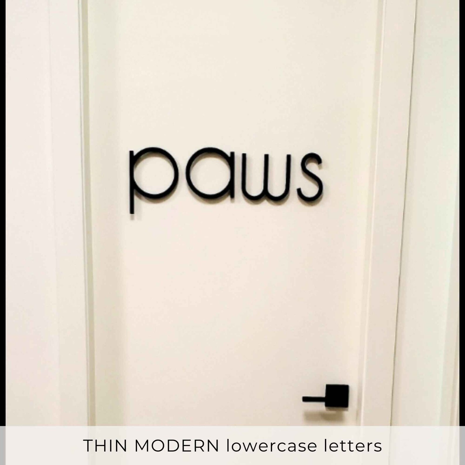 THIN MODERN Black Sign Letters for Office Door Signs and Personalized ...