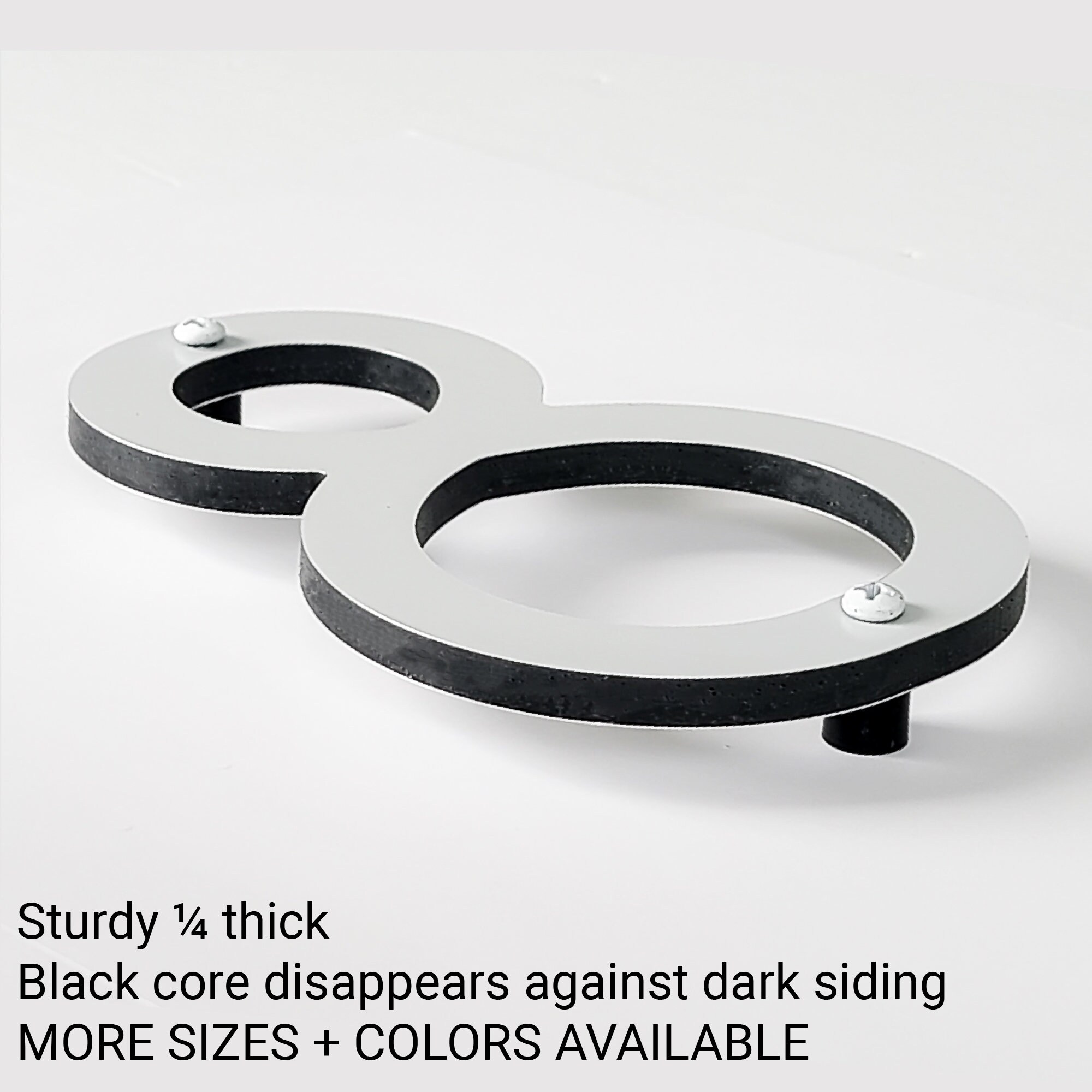 THIN MODERN White House Numbers 8 Inch 12 Inch Front Door - Etsy Canada