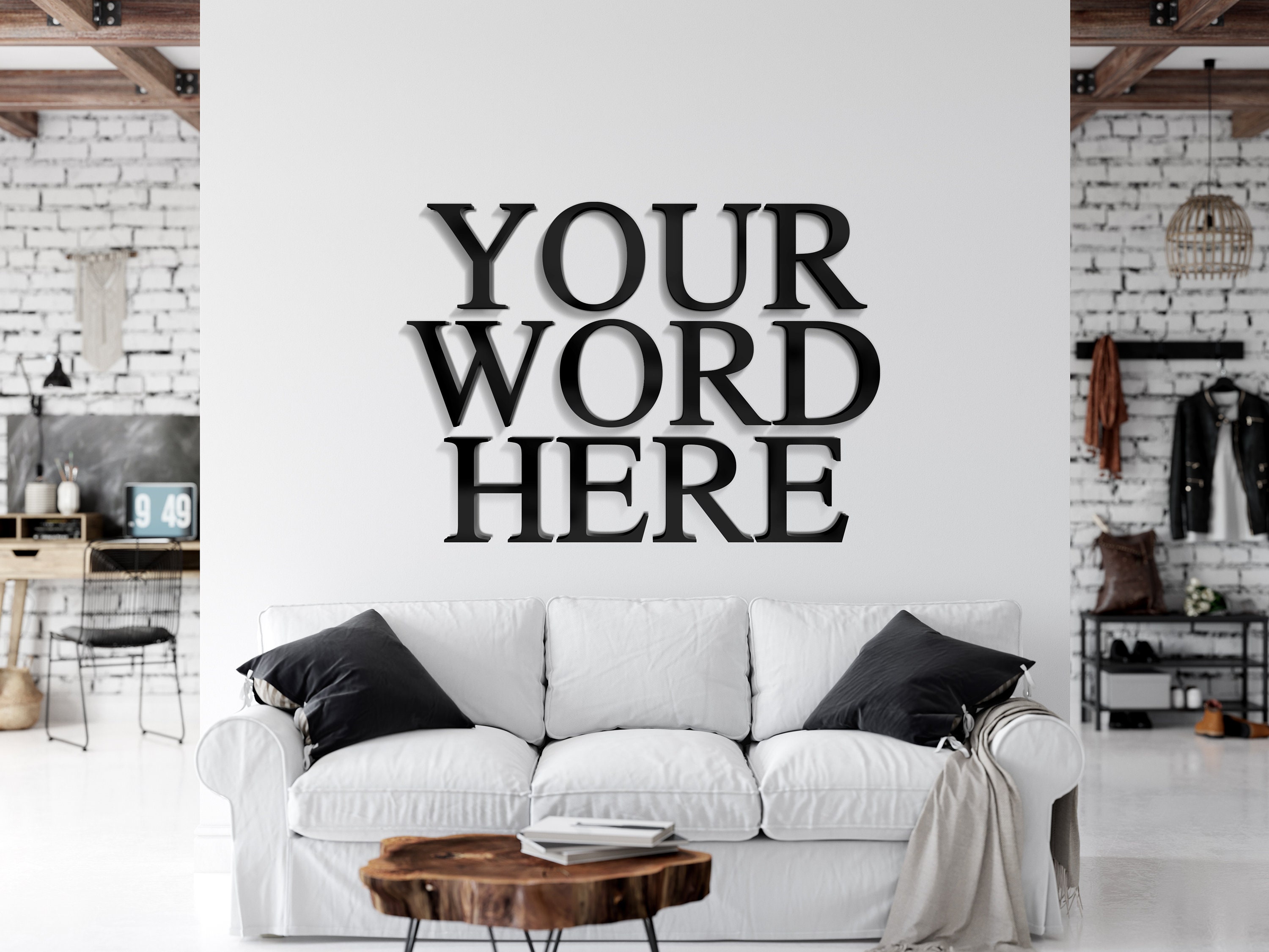 Letras Para Decorar Paredes Nombres De Pared (7 10 Letras) | Laser