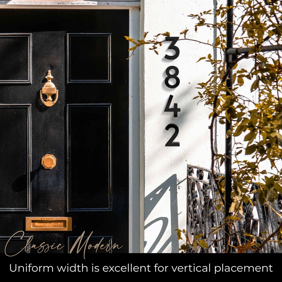 CLASSIC MODERN House Numbers, 5 Inch Address Numbers and Letters - Etsy