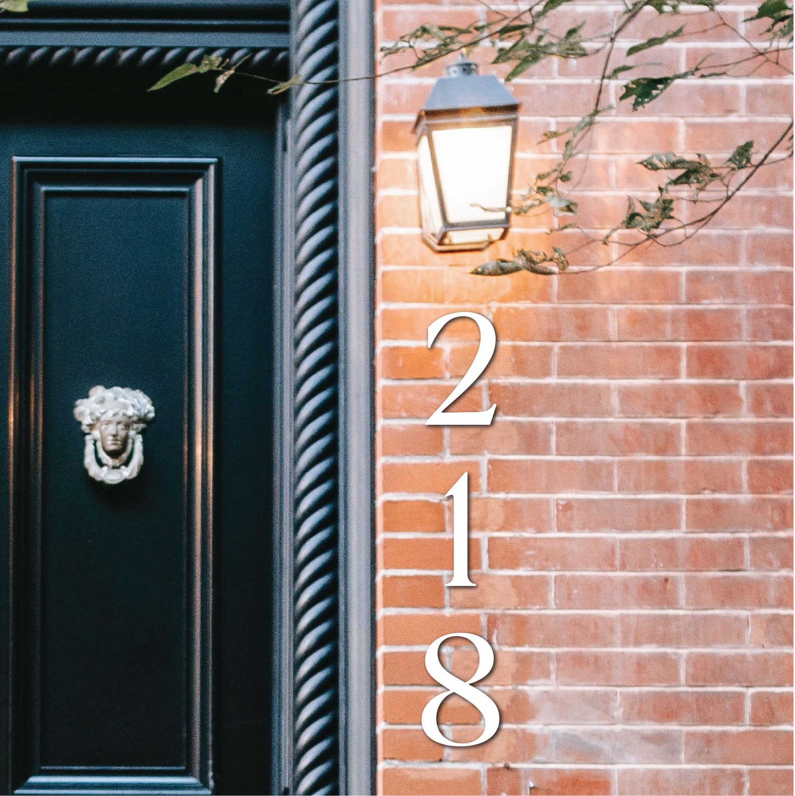 Large ROMAN SERIF White House Numbers for Modern Address - Etsy