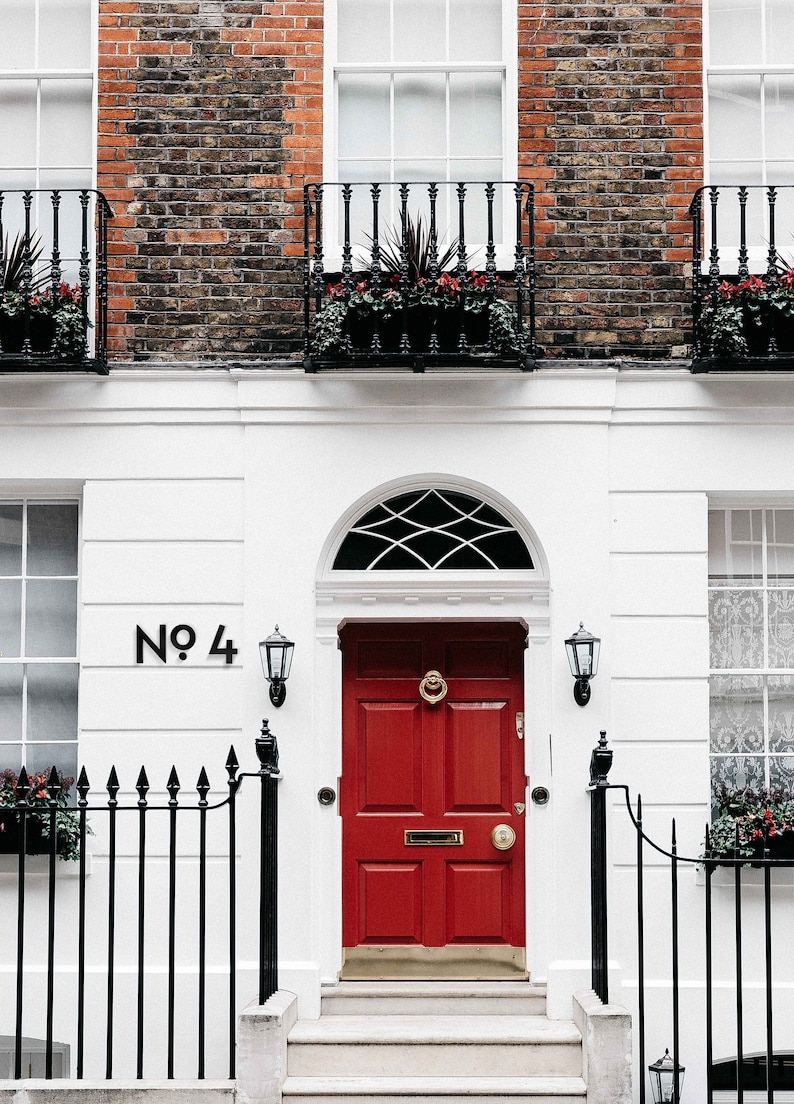 CLASSIC MODERN House No. Letters in White for Number Add On - Etsy