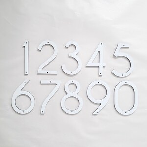 THIN MODERN White House Numbers for Large Address Numbers - Etsy