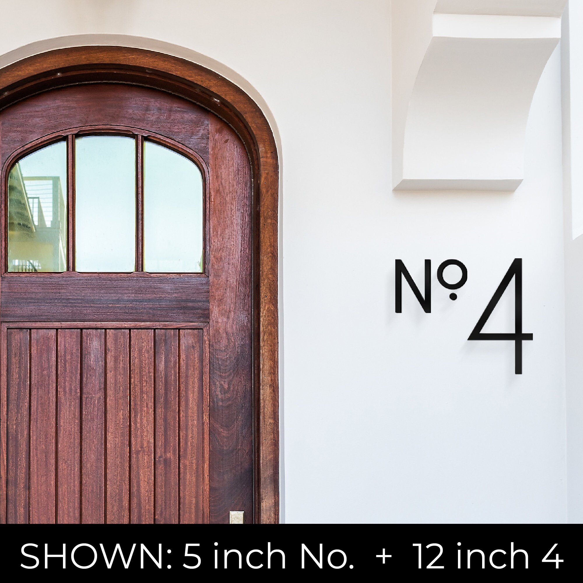 THIN MODERN House No. Letters Large House Number add On - Etsy