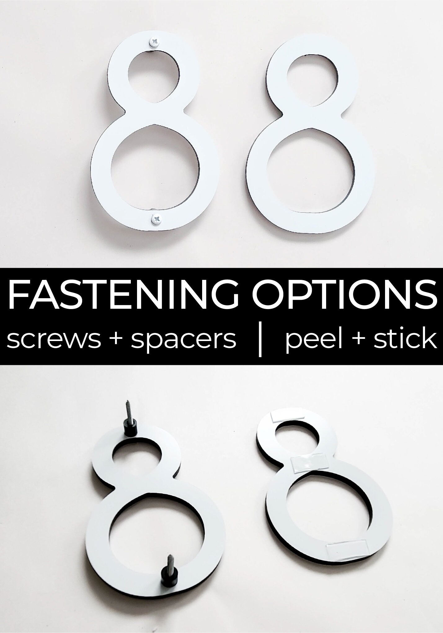 THIN MODERN White Sign Letters for Street Address Signs and - Etsy