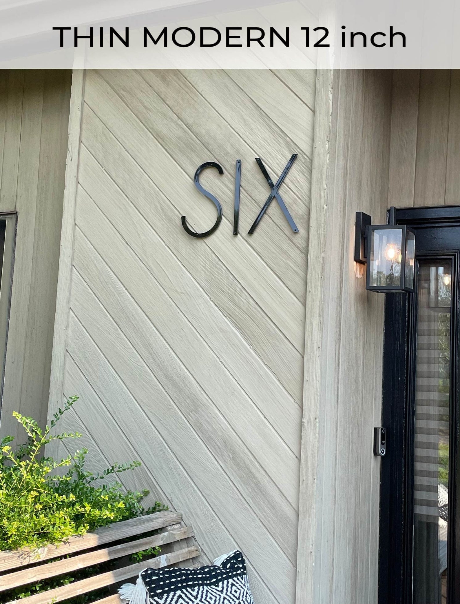 THIN MODERN Black Sign Letters for Street Address Signs and - Etsy Canada