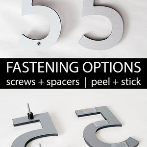 CLASSIC MODERN House Numbers, Black Front Door Numbers, 8 and 12 Inch ...