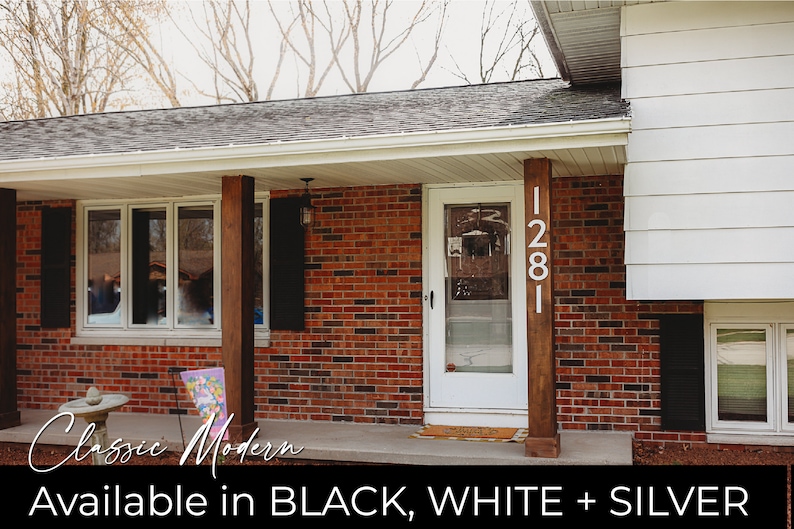 CLASSIC MODERN White House Numbers and Letters for Address 8 | Etsy Canada