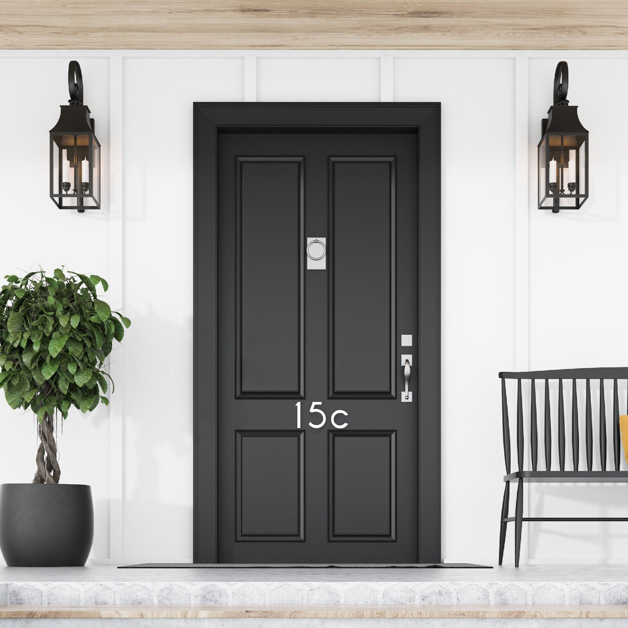 5 Inch THIN MODERN White House Numbers and Letters | Etsy Canada