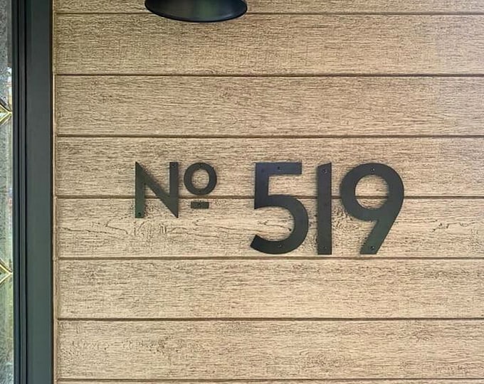 CLASSIC MODERN Black Address Letters for House Number Signs and Small ...