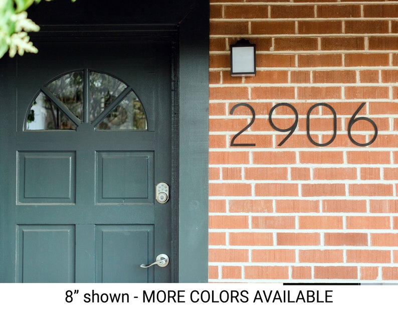 Large Modern house numbers and letters for house number sign | Etsy